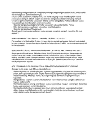 9 Studi Penyediaan Layanan Sanitasi | PDF