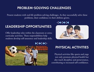 9 SELF-CONFIDENCE BUILDING ACTIVITIES FOR STUDENTS | PDF