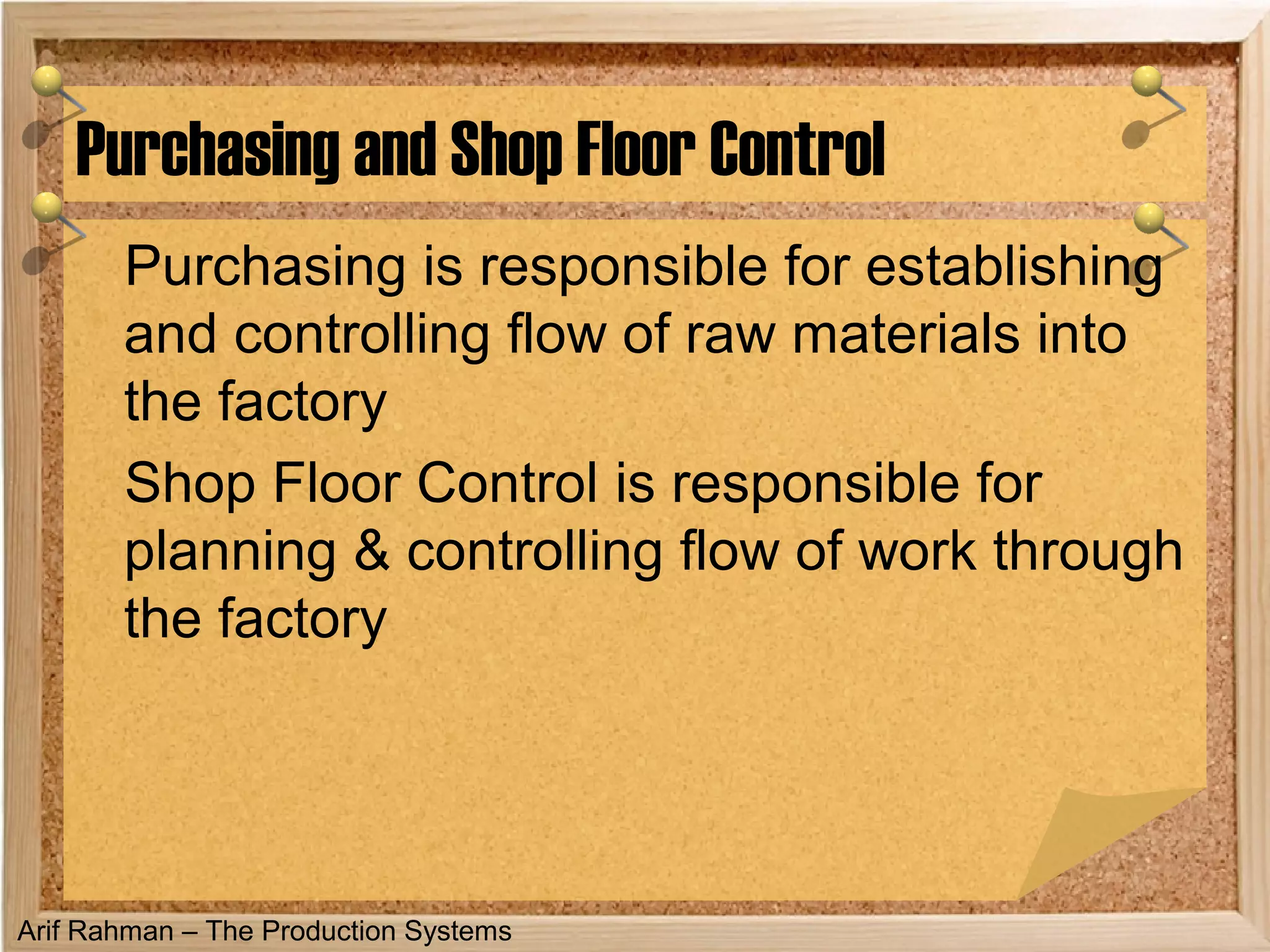 09 shop floor control | PPT