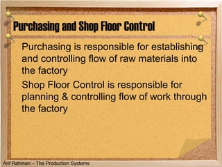 09 shop floor control | PPT