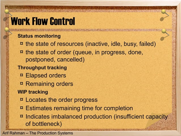 09 shop floor control | PPT