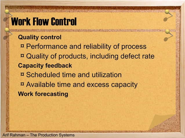 09 shop floor control | PPT