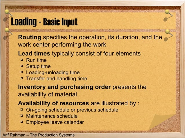 09 shop floor control | PPT