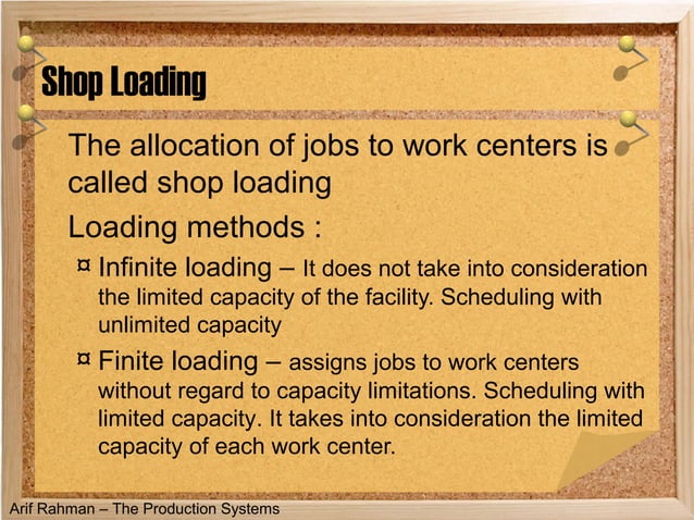 09 shop floor control | PPT