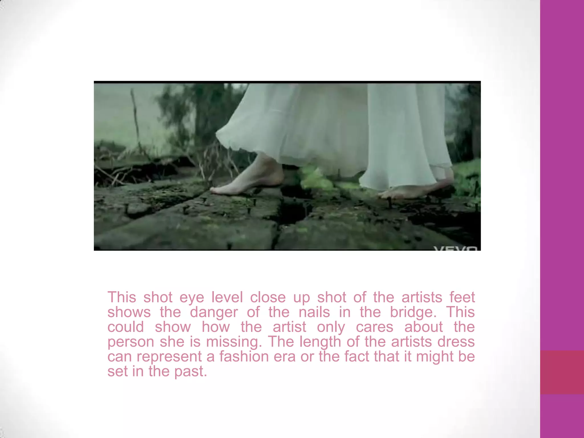 9 shot analysis - Taylor Swift (Safe & Sound) | PPTX