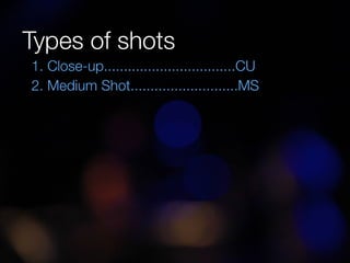 Types of Shots | PPT
