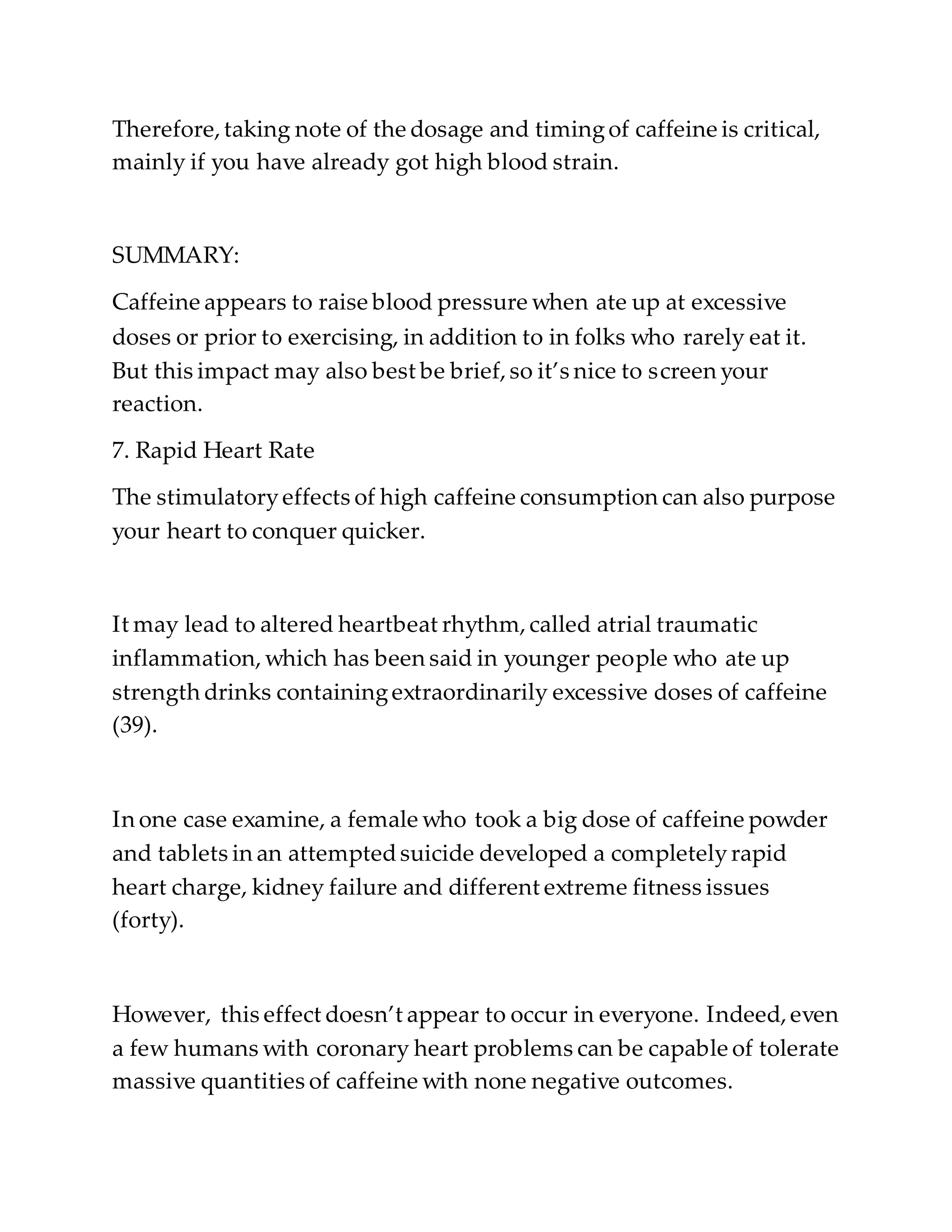 9 side effects of too much caffeine | DOCX