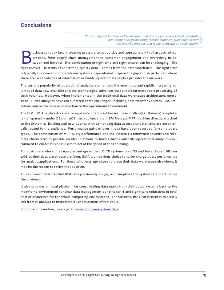 9sight operational analytics white paper