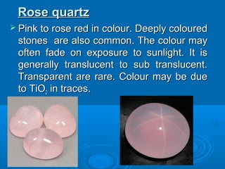 silica group of gemstones | PPT