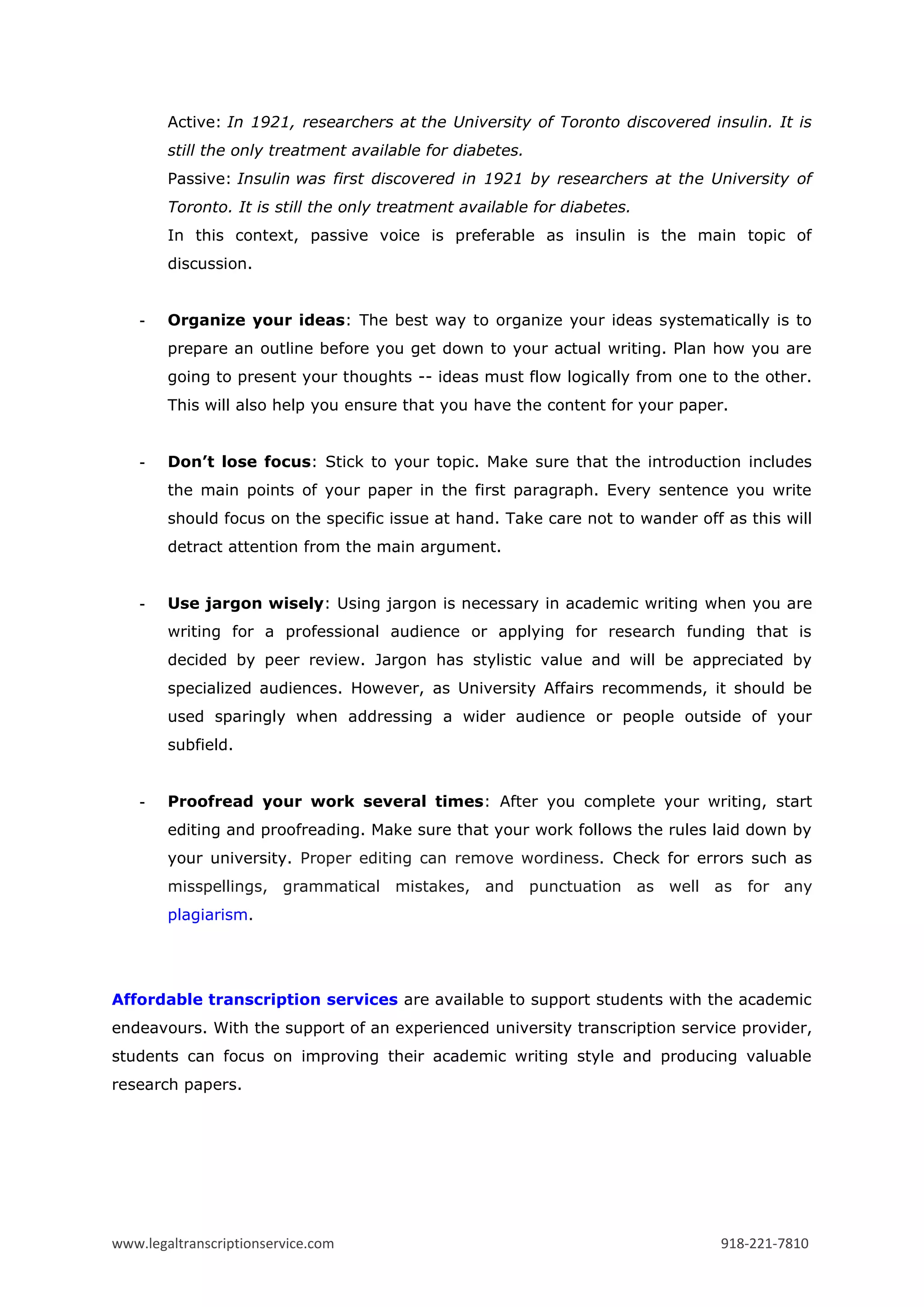 9 Simple and Effective Ways to Improve Academic Writing Style | PDF