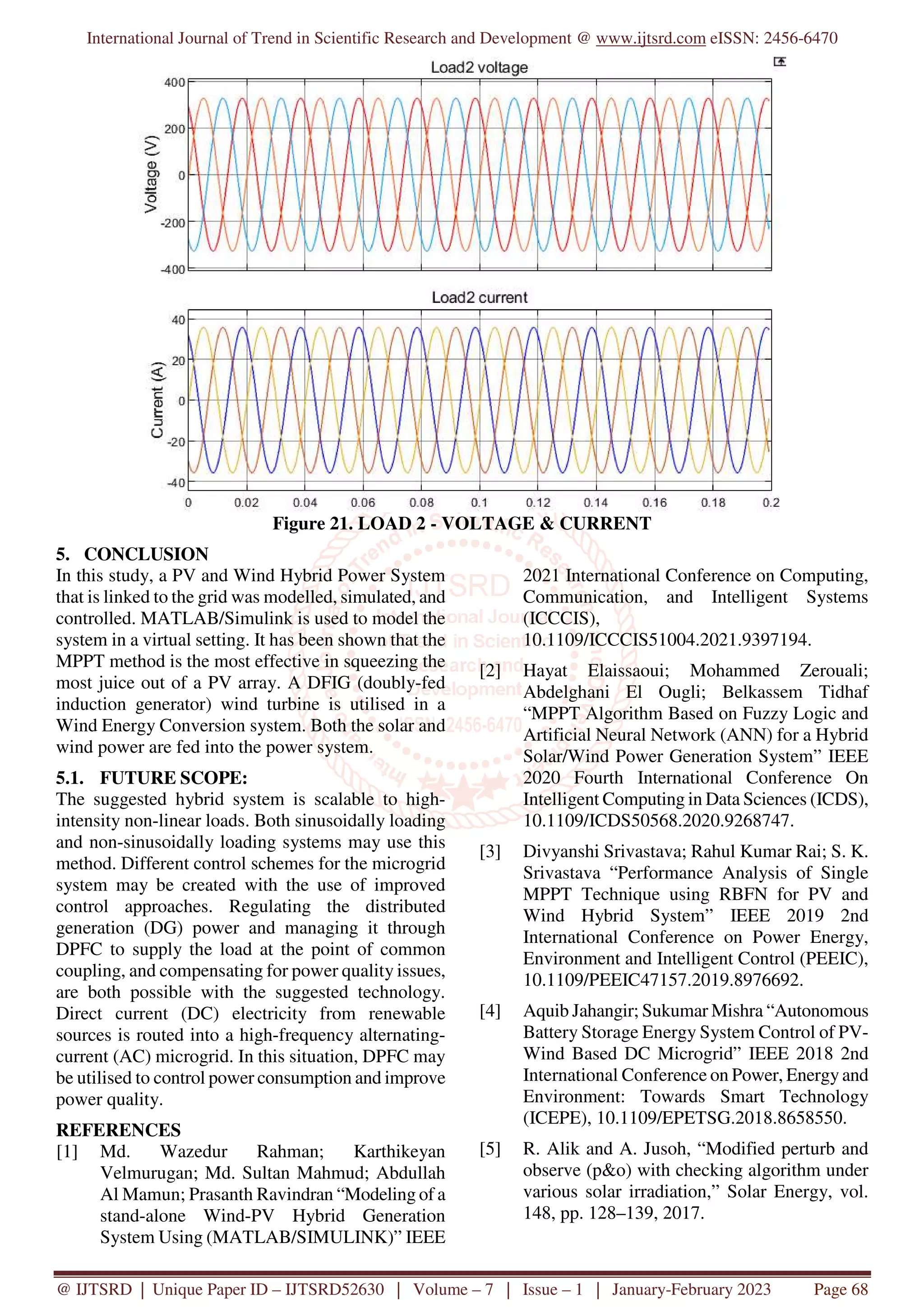 Simulation Model for 3 Phase, 3 Wire Grid Connected System using Hybrid PV Wind Energy ...