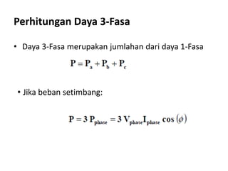 9 sistem 3 phasa beban seimbang | PDF