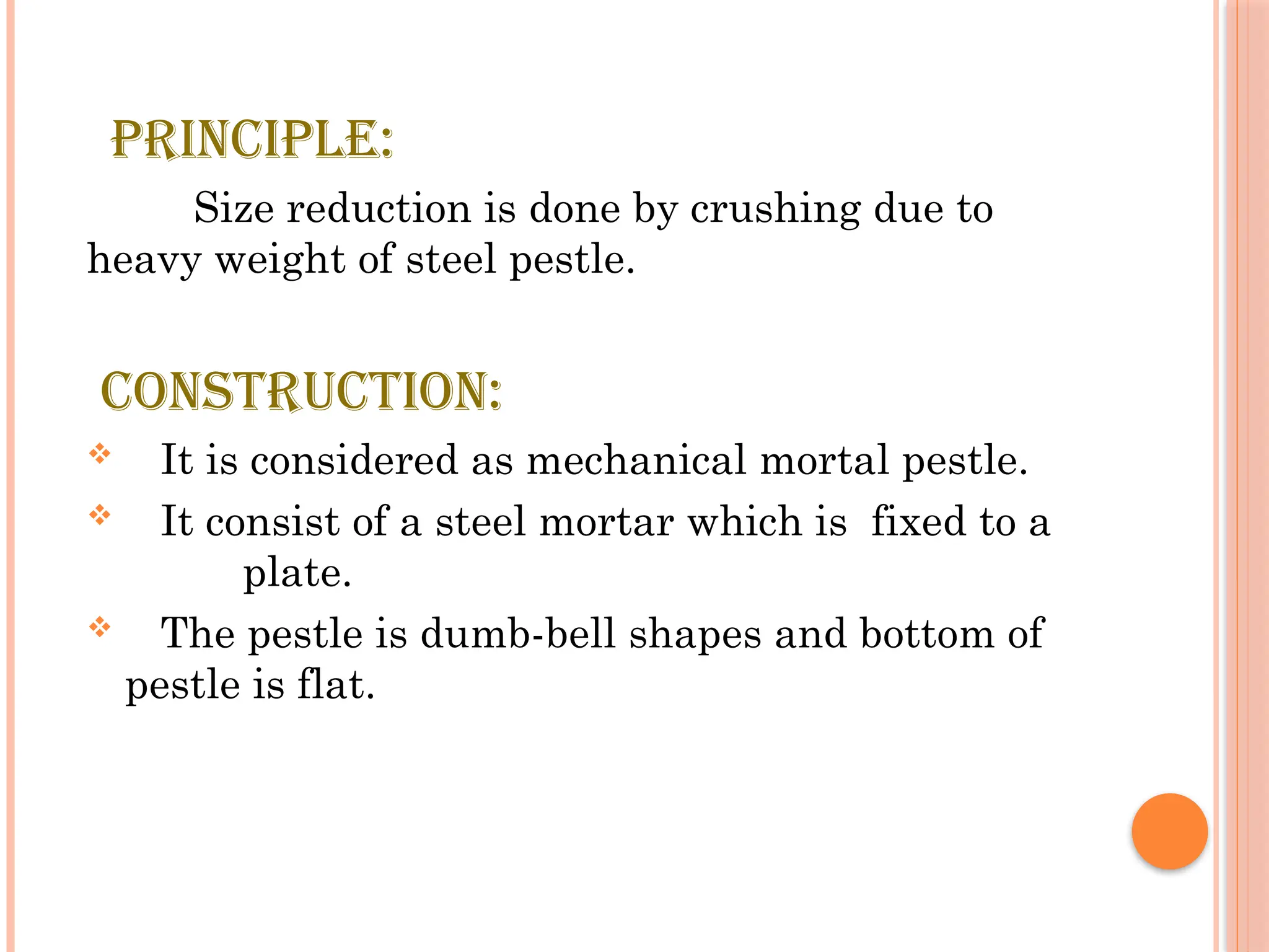 SIZE REDUCTION, PHARMACEUTICAL ENGINEERING | PPT