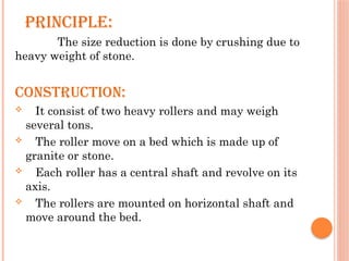 SIZE REDUCTION, PHARMACEUTICAL ENGINEERING | PPT
