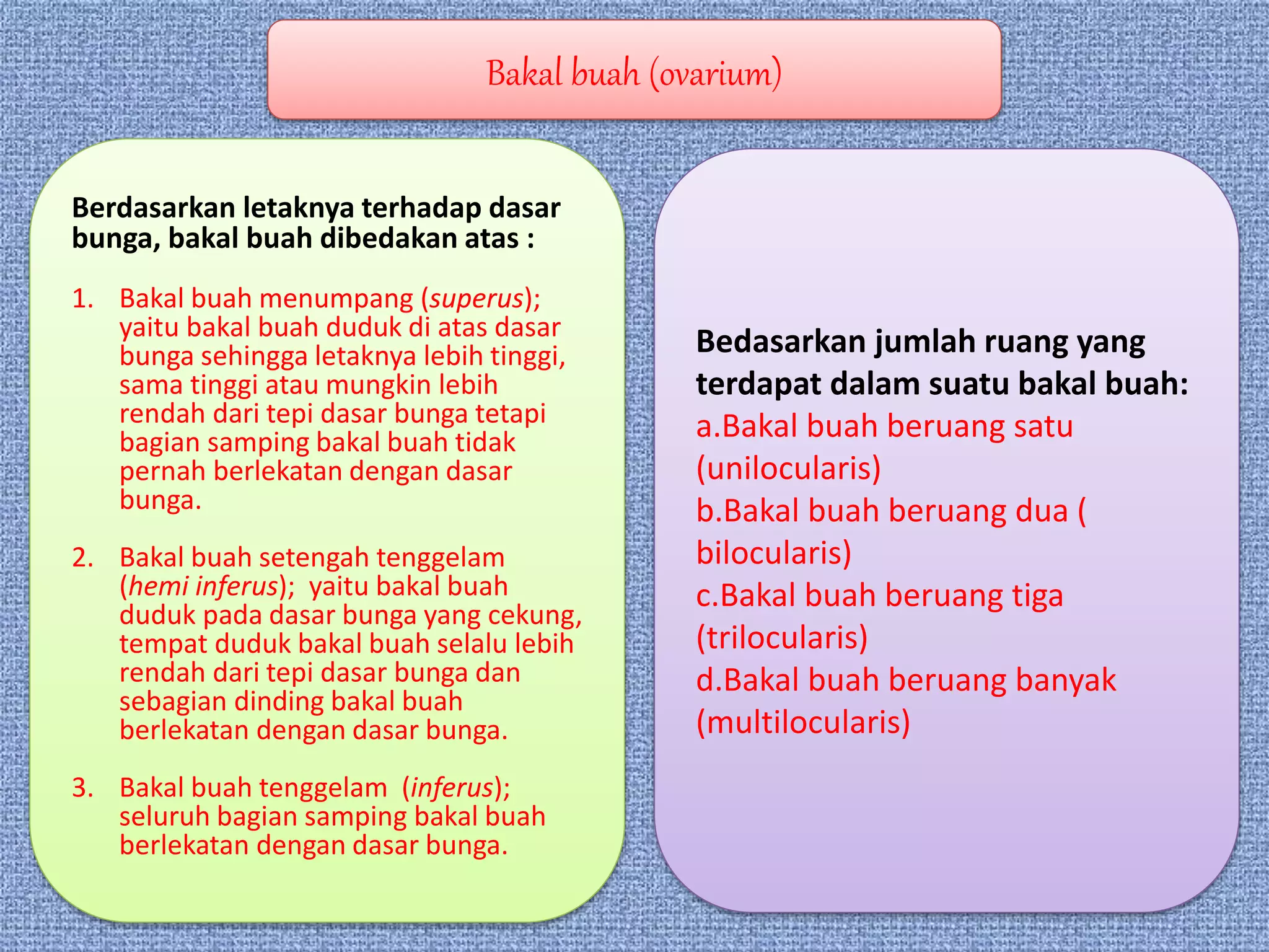 PPT Morfologi Tumbuhan - Jenis dan Bagian Bunga | PPTX