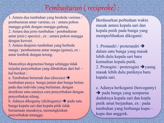 PPT Morfologi Tumbuhan - Jenis dan Bagian Bunga | PPTX