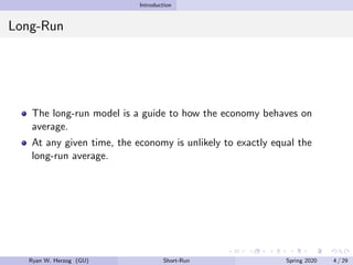 Chapter 9 - Introduction to the Short Run | PDF