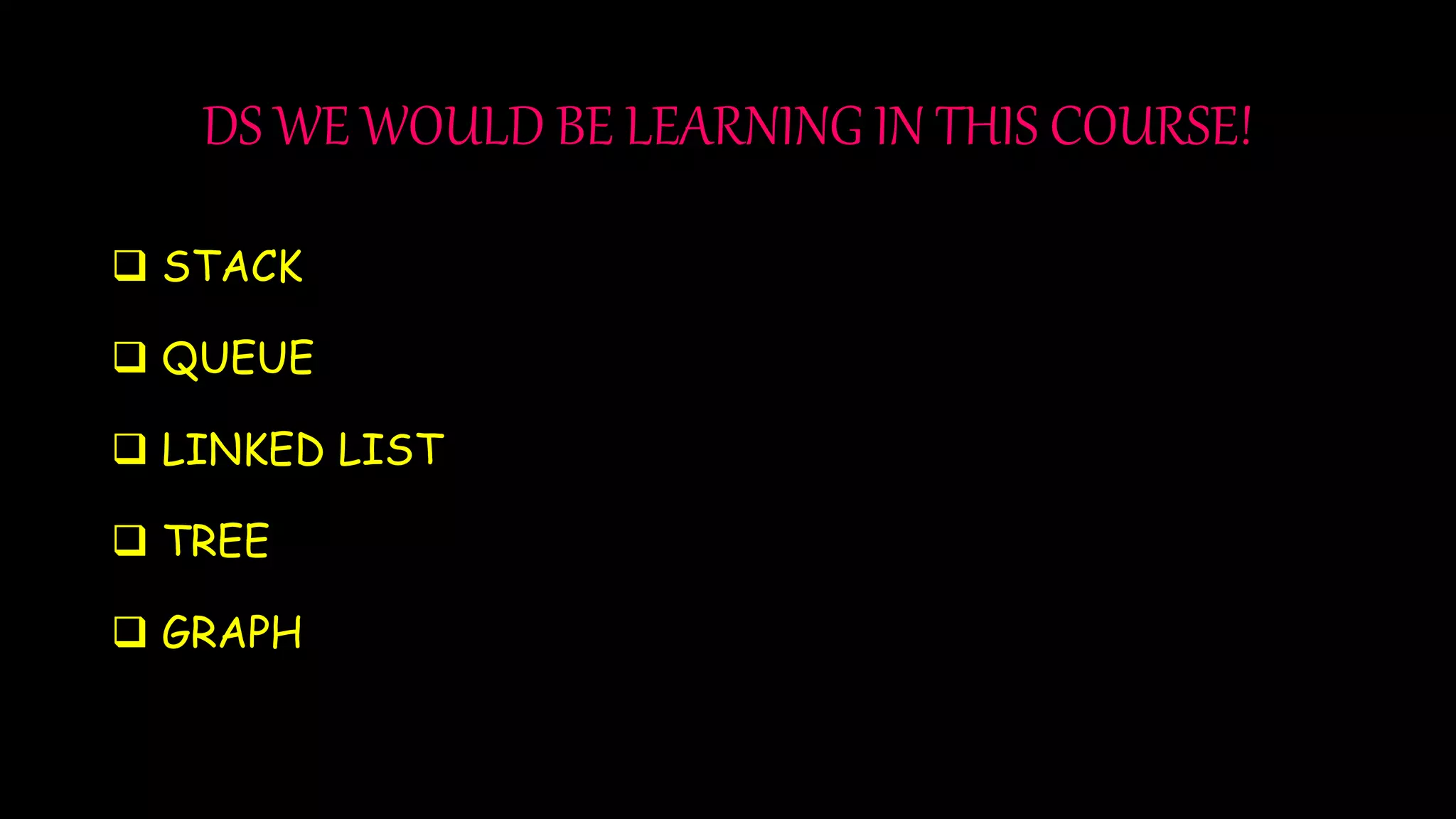 Data structures - Introduction | PPT