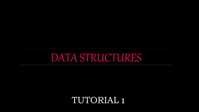 Data structures - Introduction | PPT