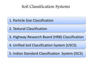 9 soil classification | PPTX