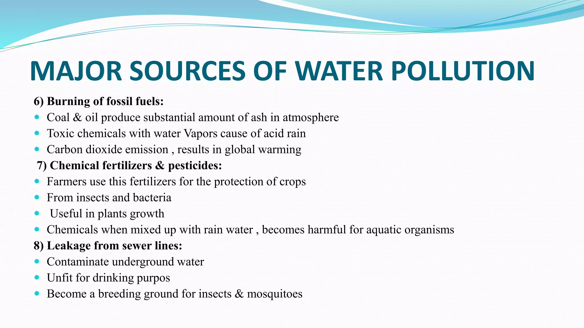 SOURCES OF WATER POLLUTION | PPTX