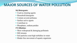 SOURCES OF WATER POLLUTION | PPTX