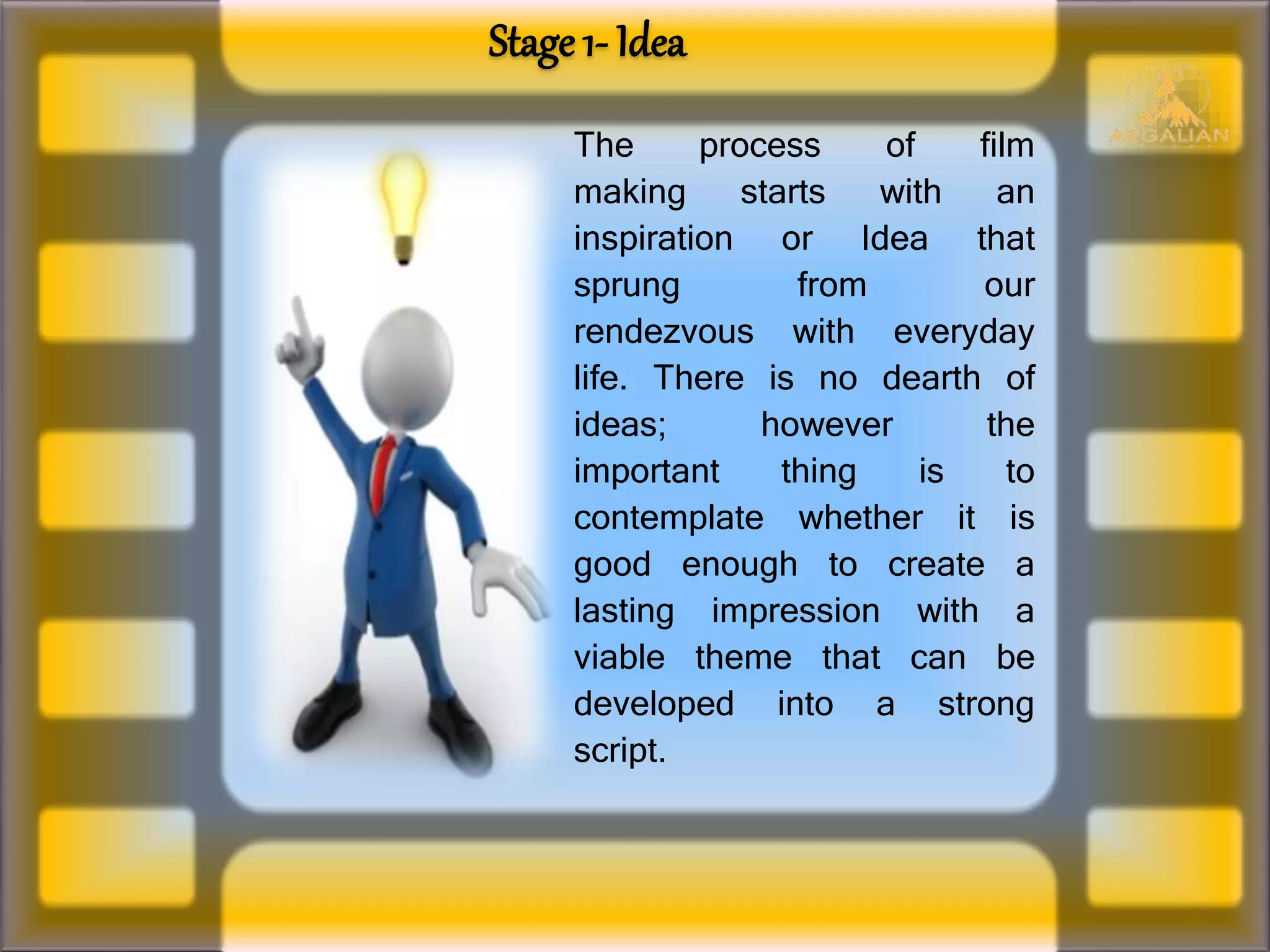 9 stages of film making | PPTX