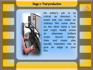 9 stages of film making | PPTX