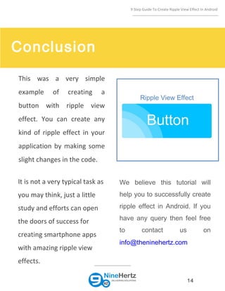 9 Step Guide to Create Ripple View Effect in Android | PDF