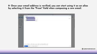 9 steps on how to set up email aliases in Gmail | PPT