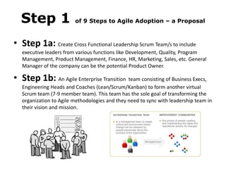 9 steps to agile adoption â€“ a proposal | PPT