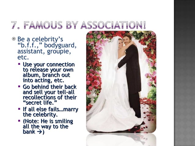 9 Steps To Becoming Famous | PPT