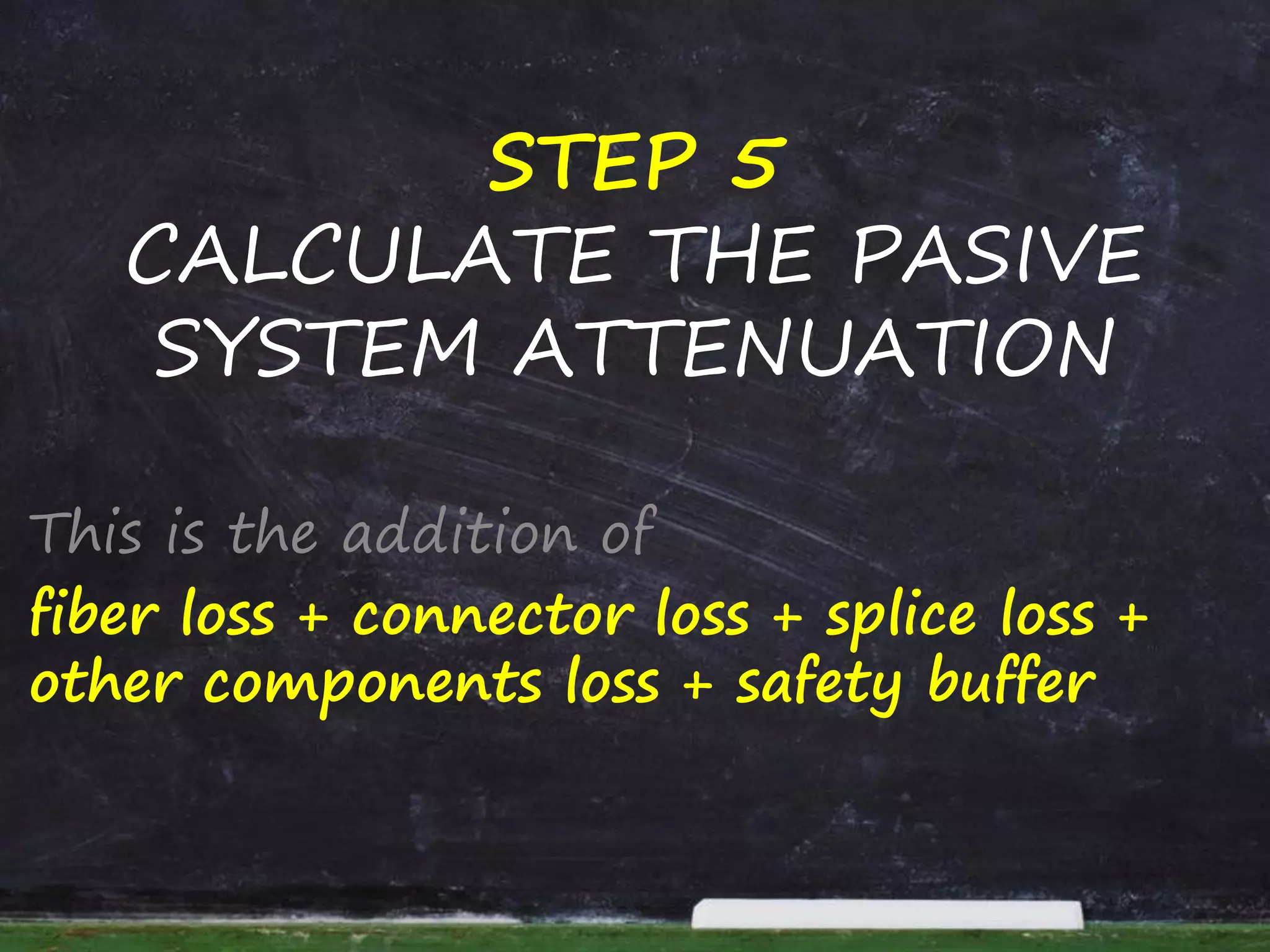 loss budget calculation in fiber optic link | PDF