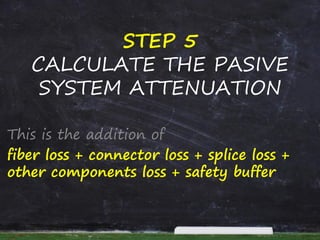 9 steps to calculate loss budget | PDF