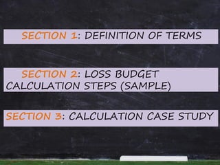 9 steps to calculate loss budget | PDF
