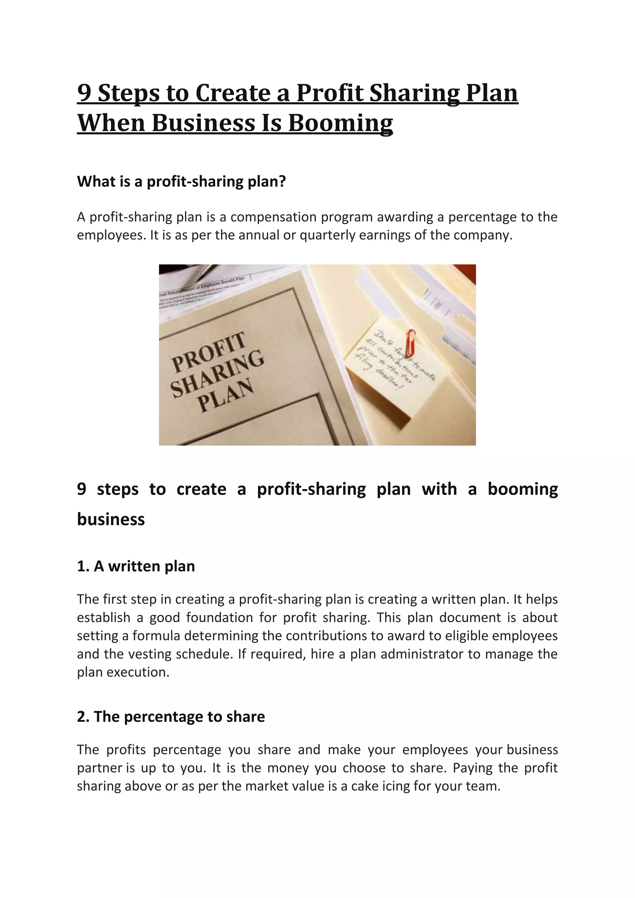 9 Steps to Create a Profit Sharing Plan When Business Is Booming.docx