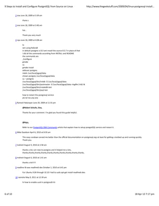 9 steps to install and configure postgre sql from source on linux | PDF