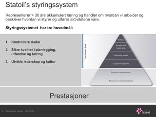 TCD2011 - Leadership Compliance v/Stig Stellberg, Statoil | PPT | Free Download