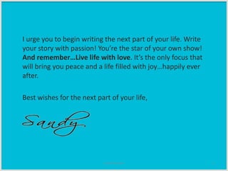 9 story points for writing your script for a life you love | PPTX