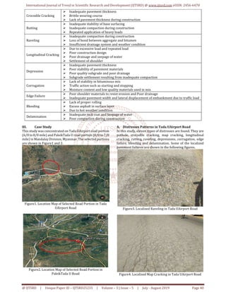 Study on Distress Patterns, Causes and Maintenance of Flexible Pavement ...