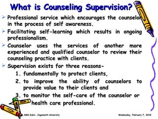 Supervision in Psychological Practice | PPT