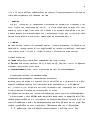 9 surface treatment processes | PDF