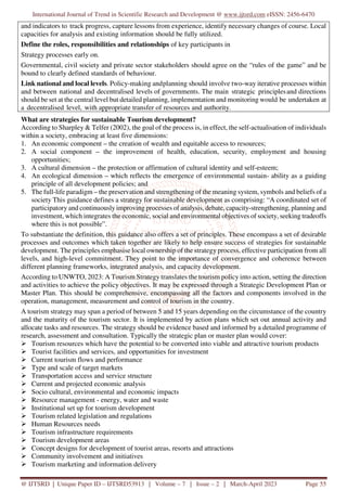 Sustainable Tourism Development A Critique | PDF | Travel Locations | Travel