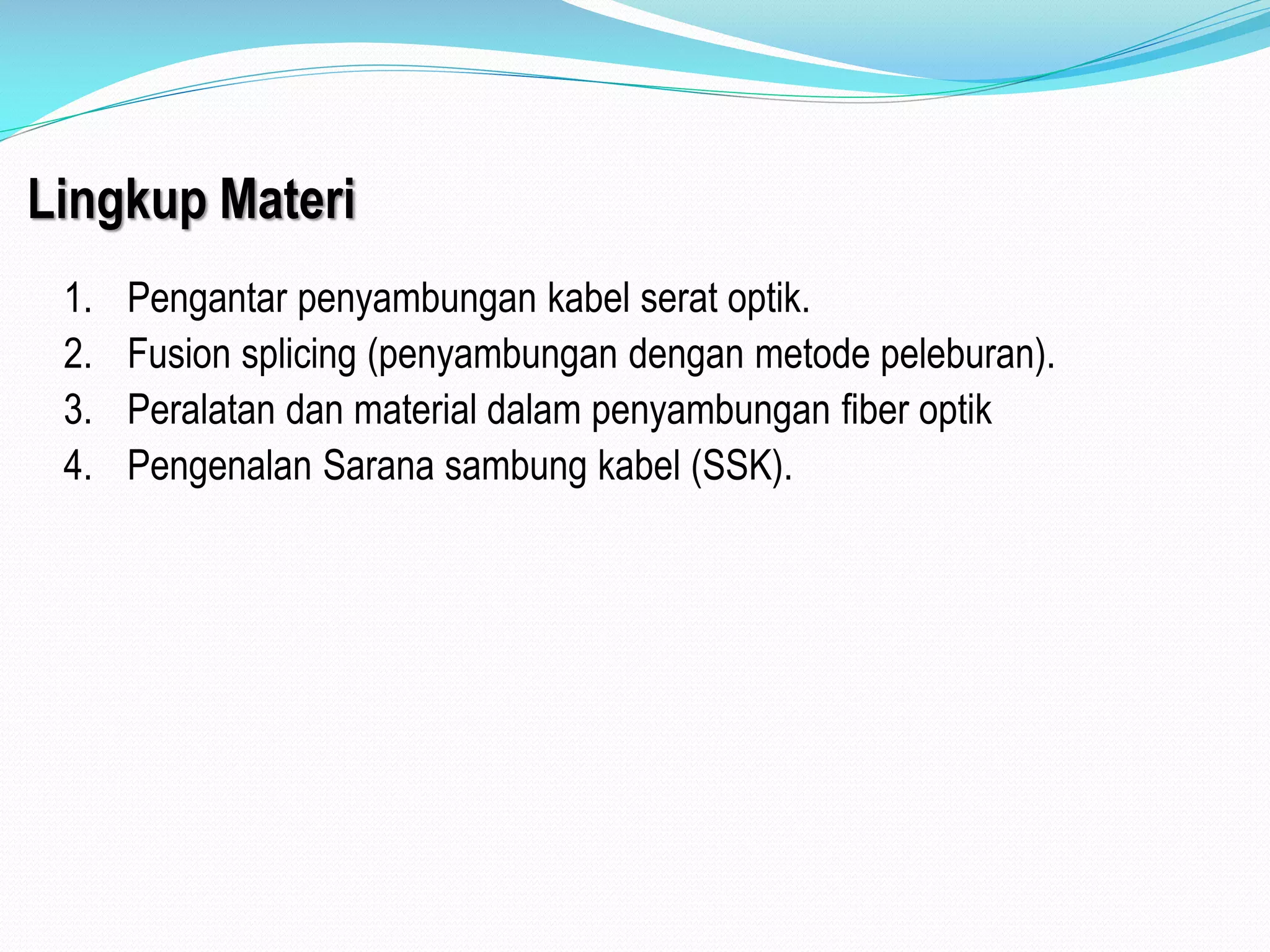 Prosedur Penyambungan Fiber Optik dengan Splicer | PDF