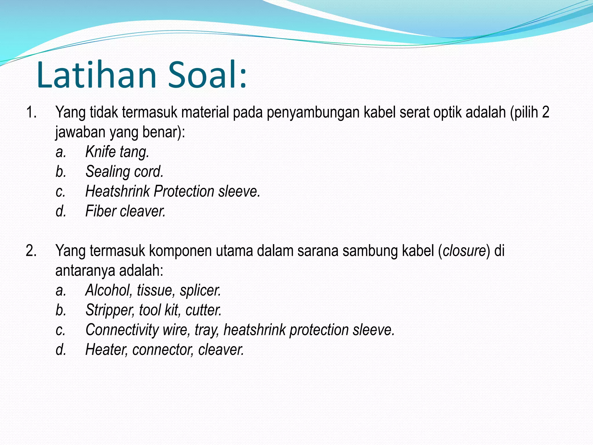 Prosedur Penyambungan Fiber Optik dengan Splicer | PDF