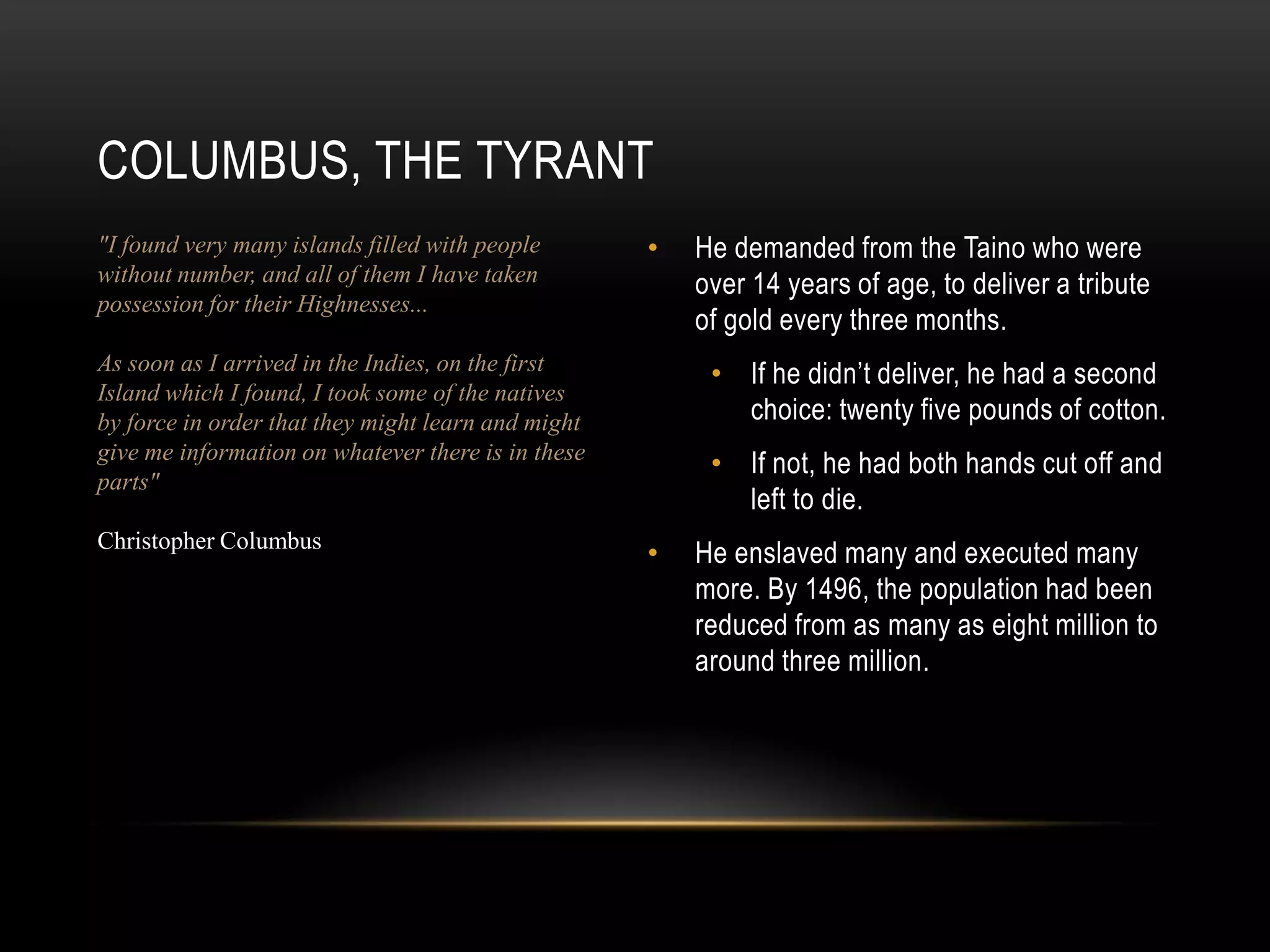 Taino Genocide | PPTX