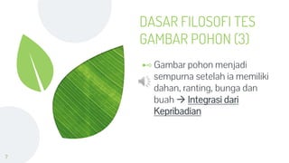 Penielasan Tes Baum Draw A Tree Tes Gambar Pohon | PDF