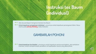 Penielasan Tes Baum Draw A Tree Tes Gambar Pohon | PDF