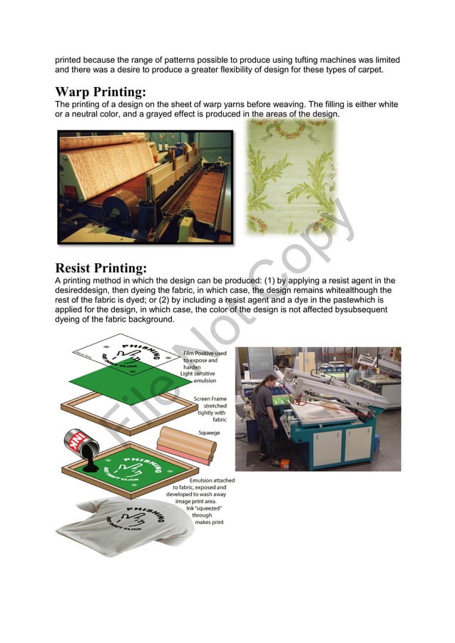 textile printing defects yogesh | PDF
