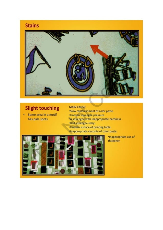 textile printing defects yogesh | PDF